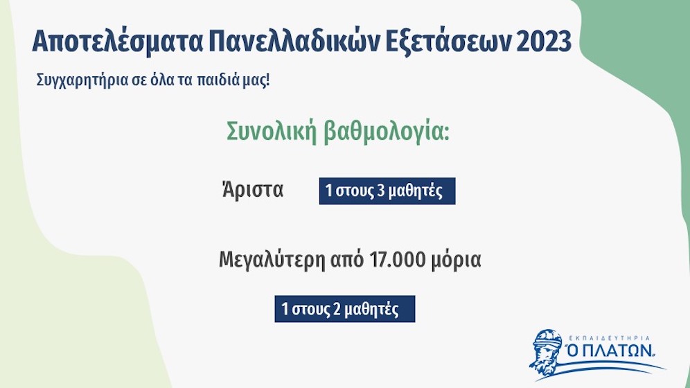Εκπαιδευτήρια «Ο Πλάτων» - Ιδιωτικό Σχολείο - IB School